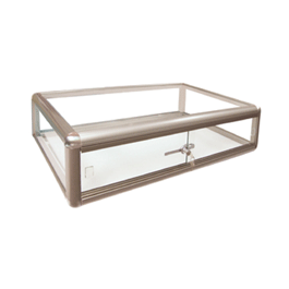 Glass Countertop Aluminum Display Case