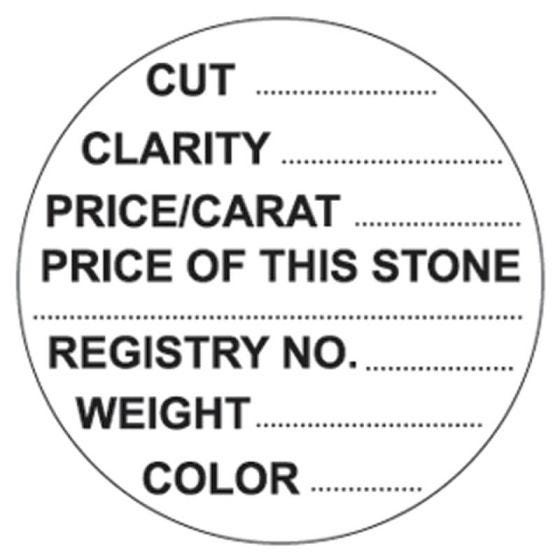 Labels for Round Gem Jars